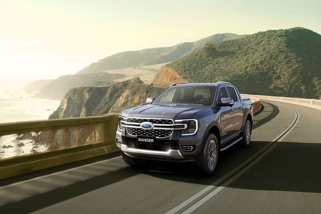 Luxus pur mit der Platinium-Ausstattung für den neuen Ford Ranger ...