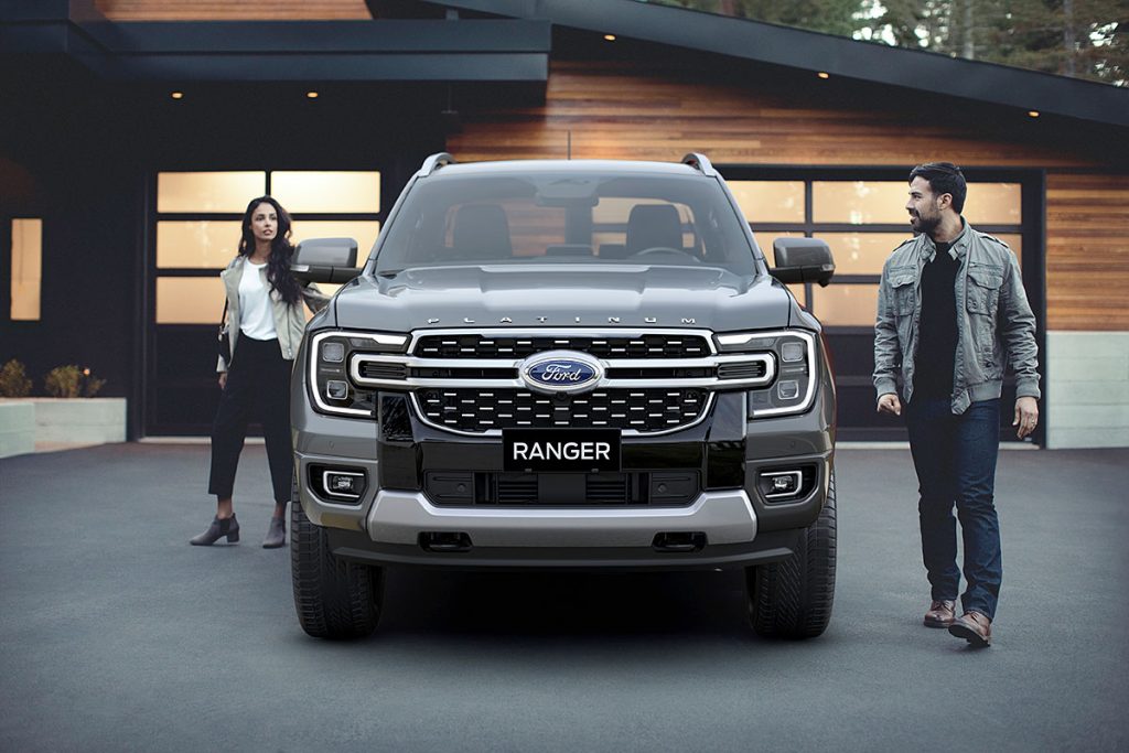 Luxus pur mit der Platinium-Ausstattung für den neuen Ford Ranger ...